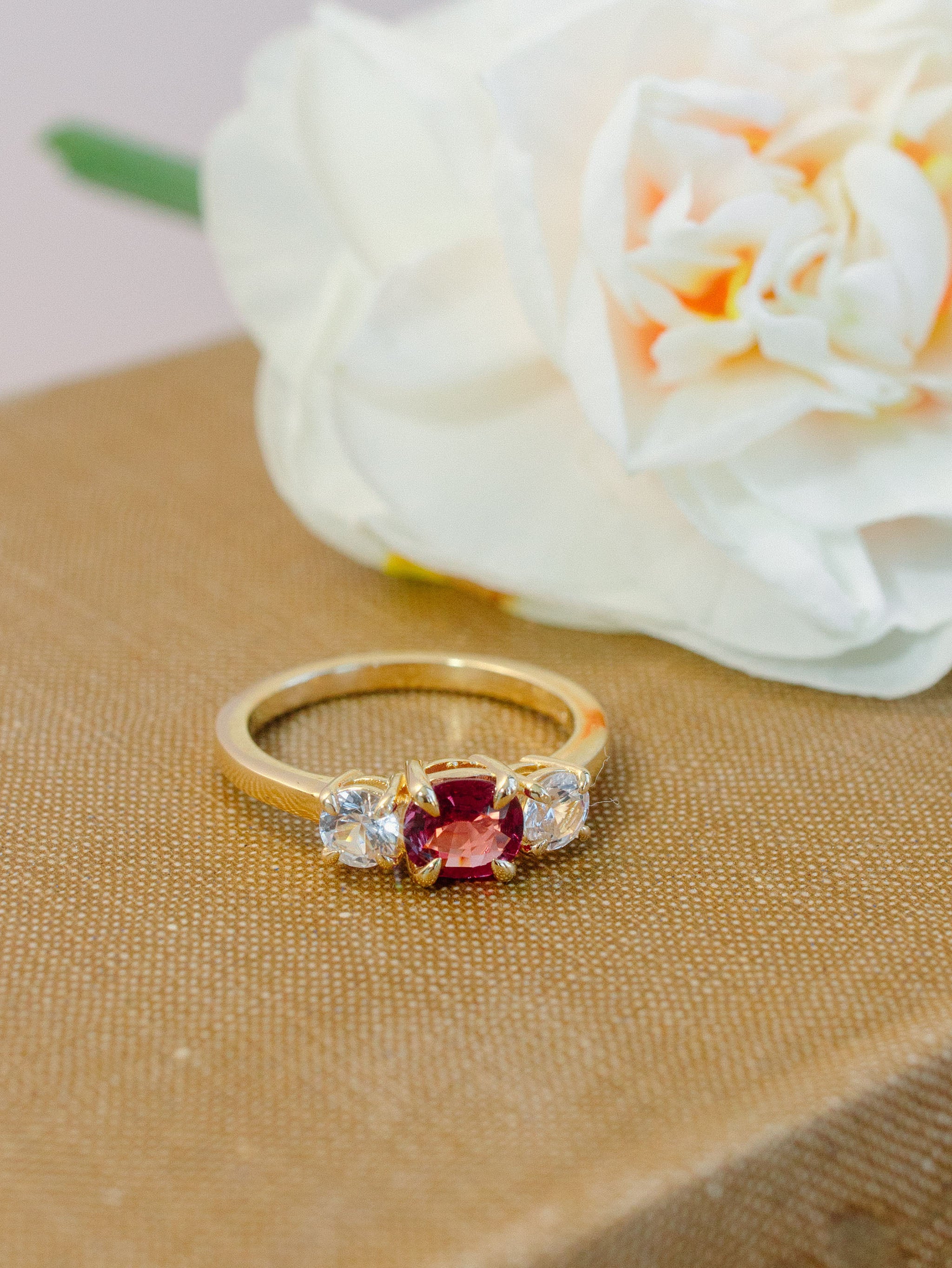 Garnet Cocktail Ring – Emily Warden Designs