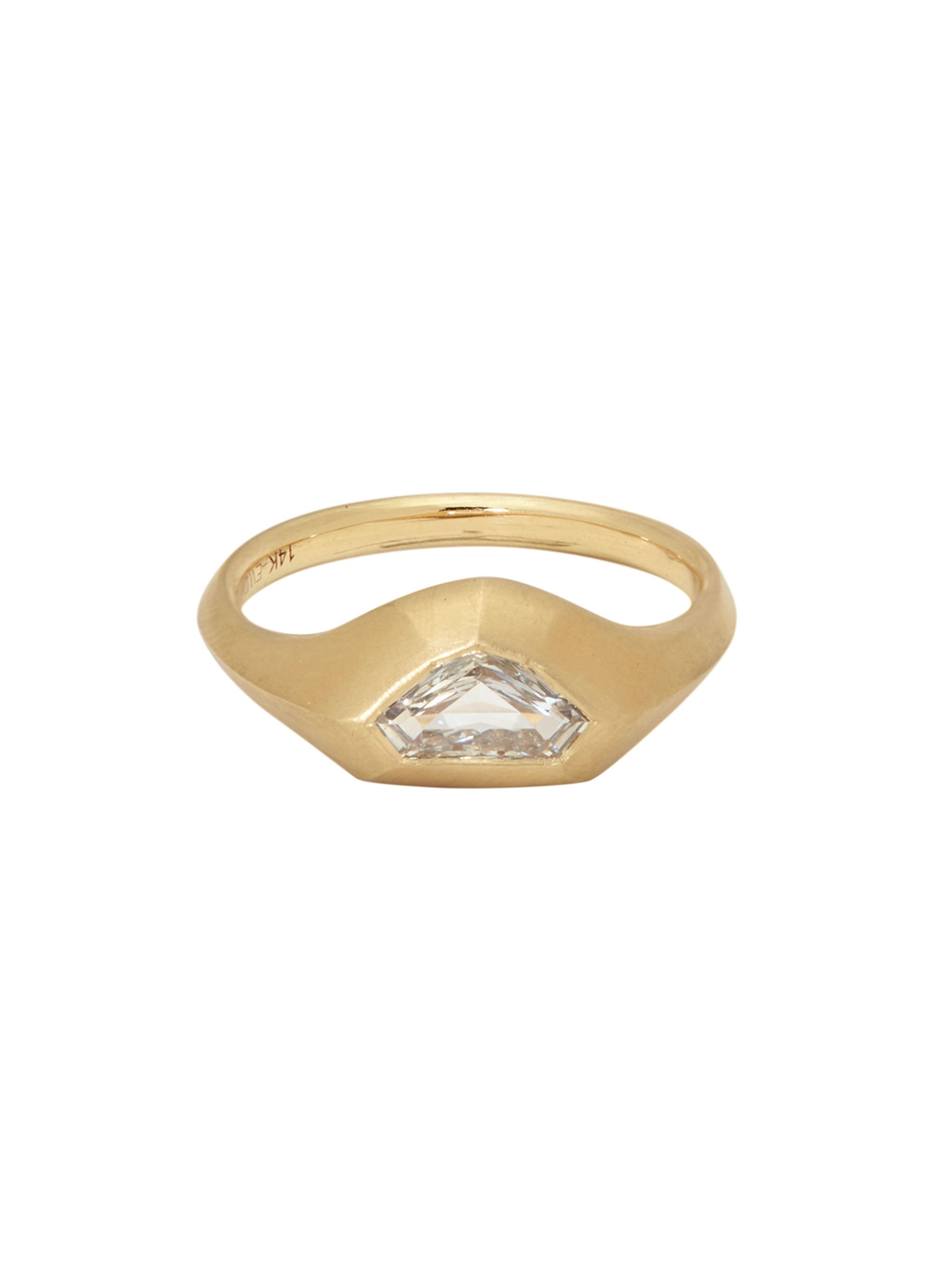 Shield Diamond Signet – Emily Warden Designs