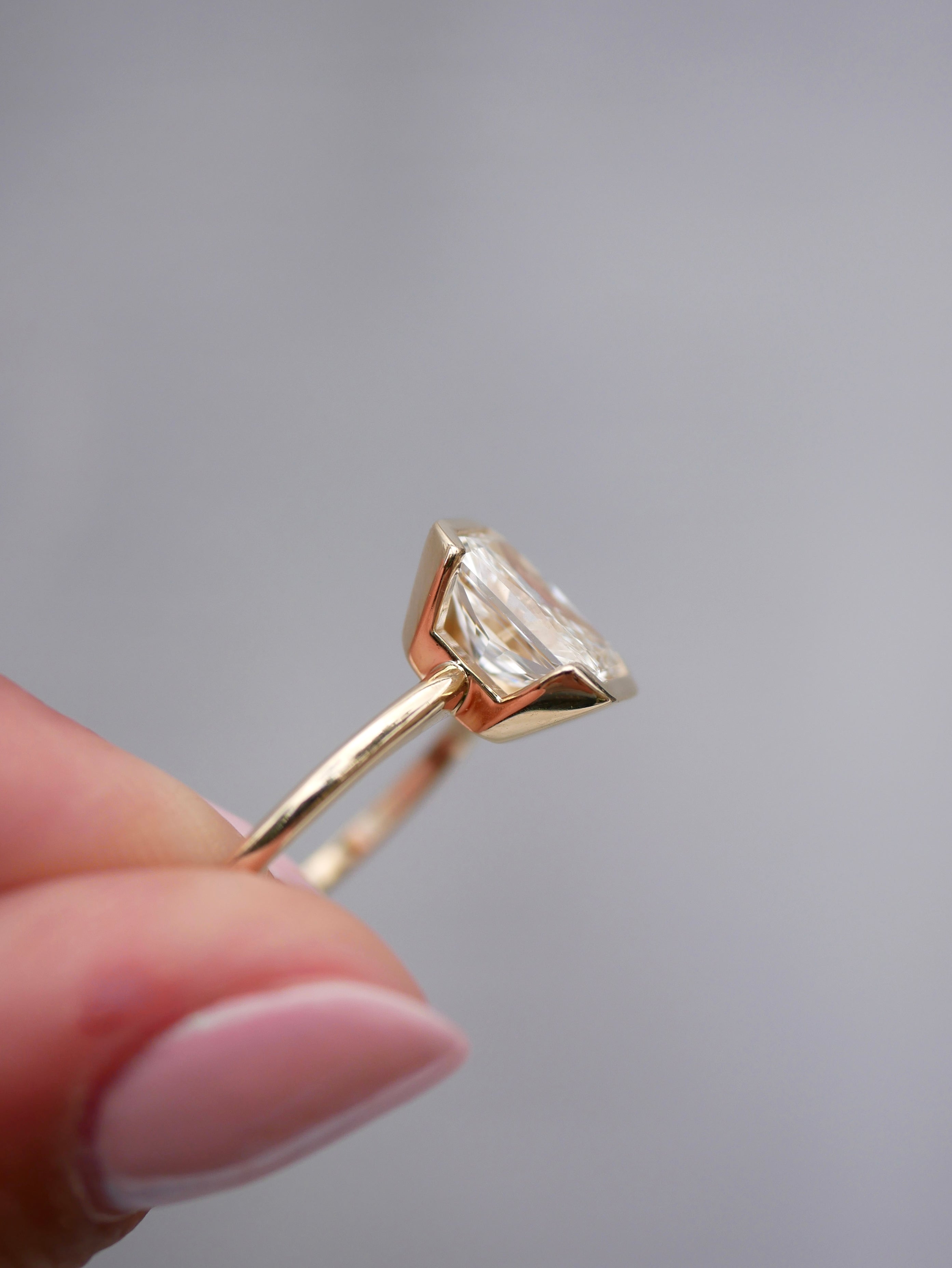 Radiant Partial Bezel Ring – Emily Warden Designs