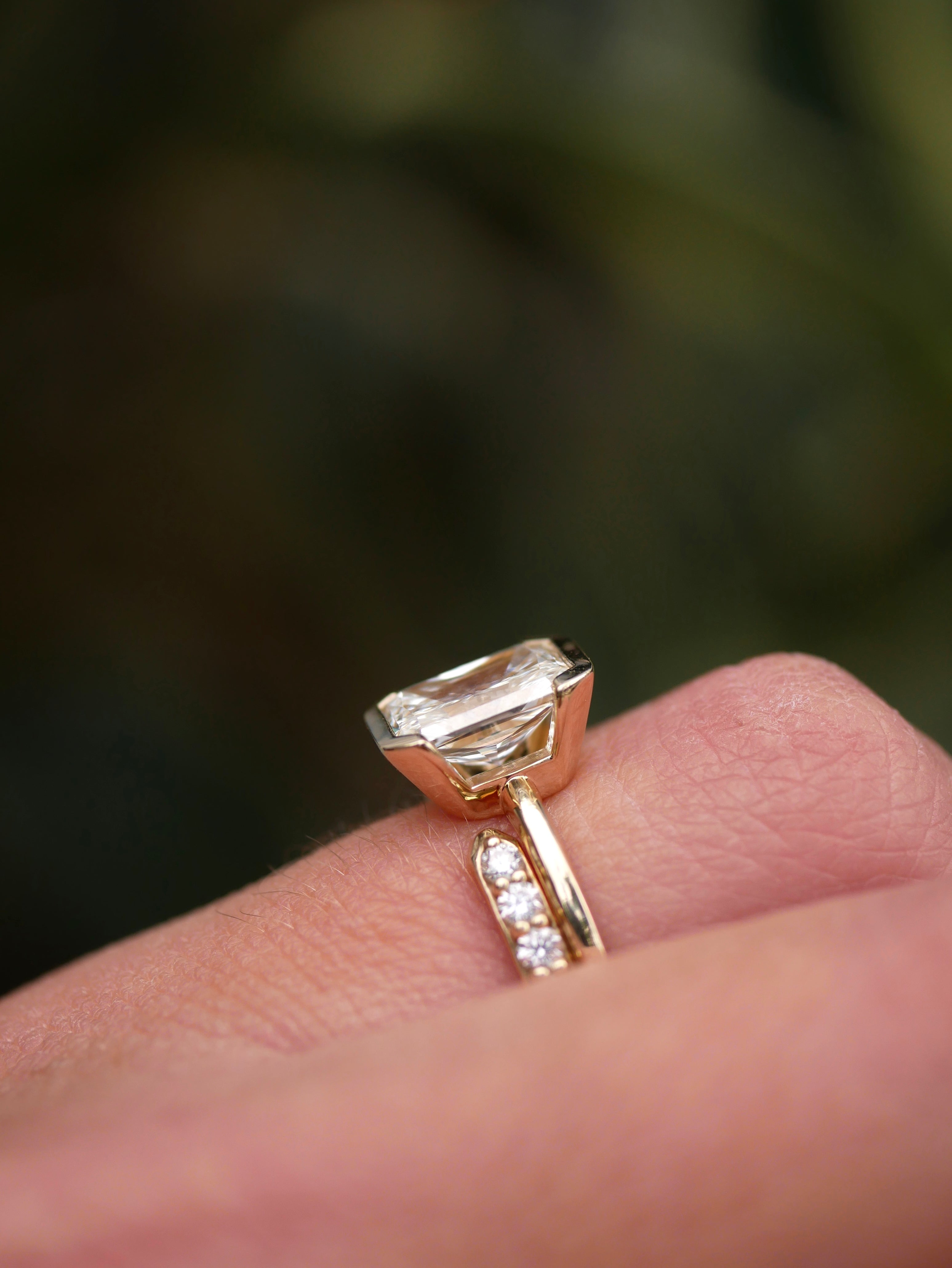 Radiant Partial Bezel Ring – Emily Warden Designs