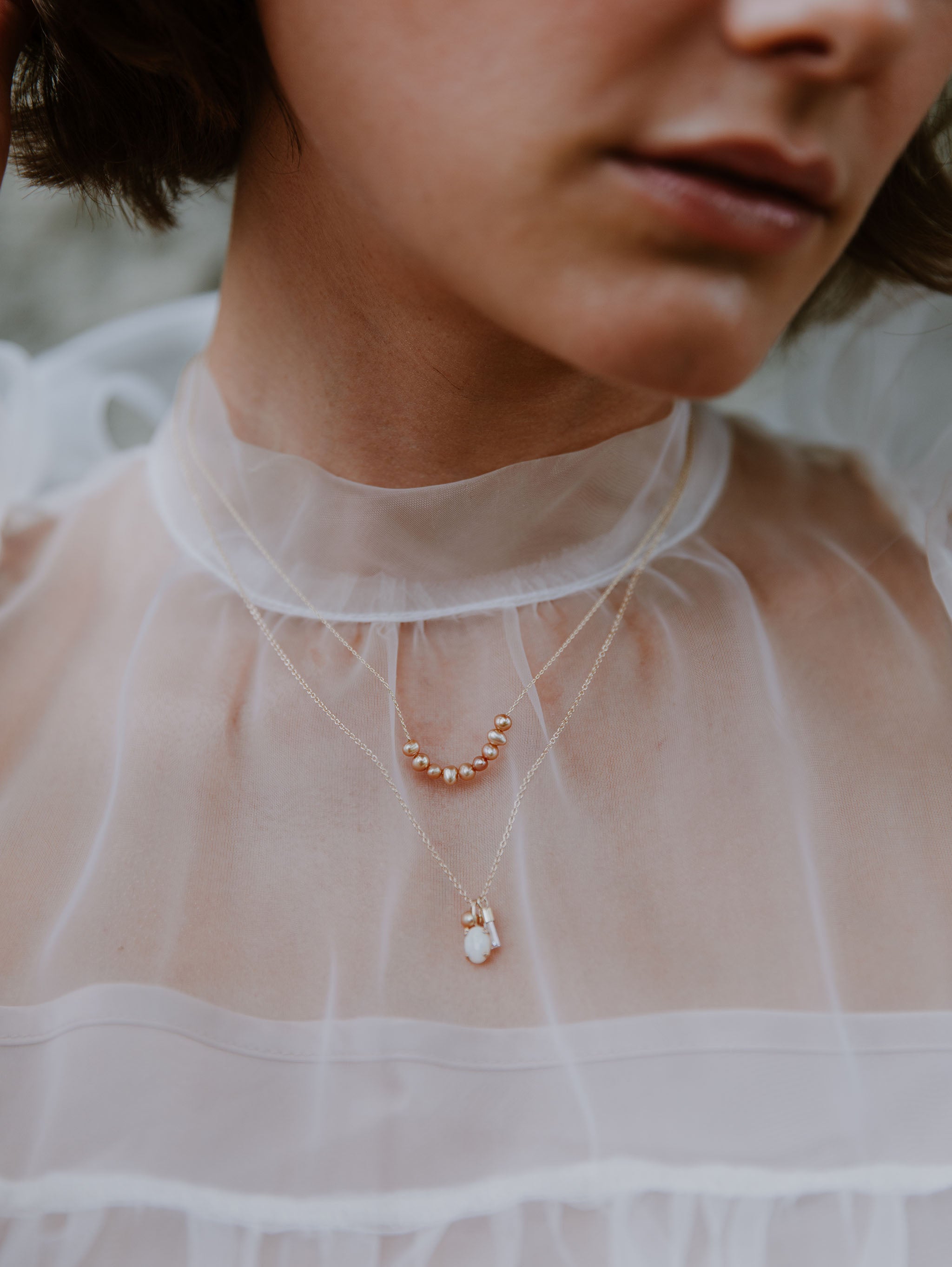 Opal & Pearl Charm Necklace – Emily Warden Designs