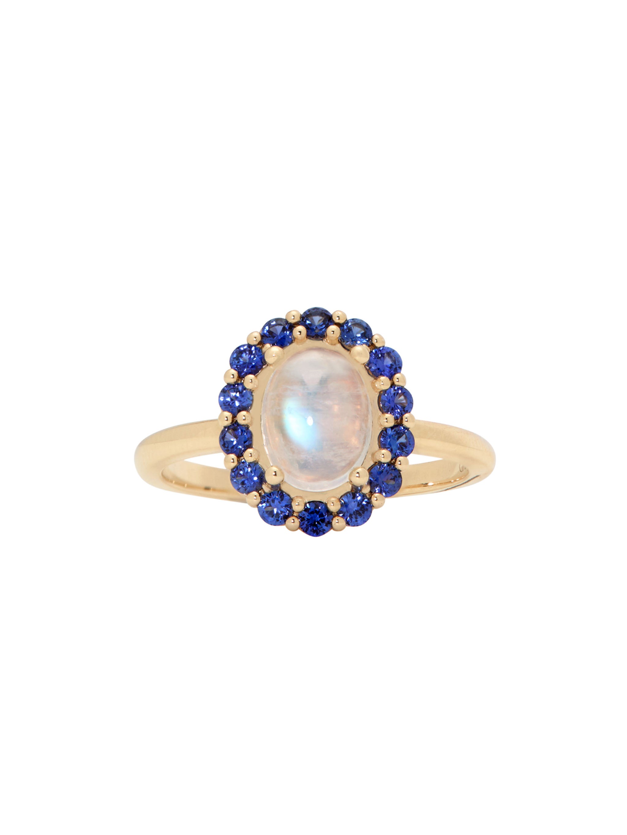 Moonstone Halo Ring – Emily Warden Designs