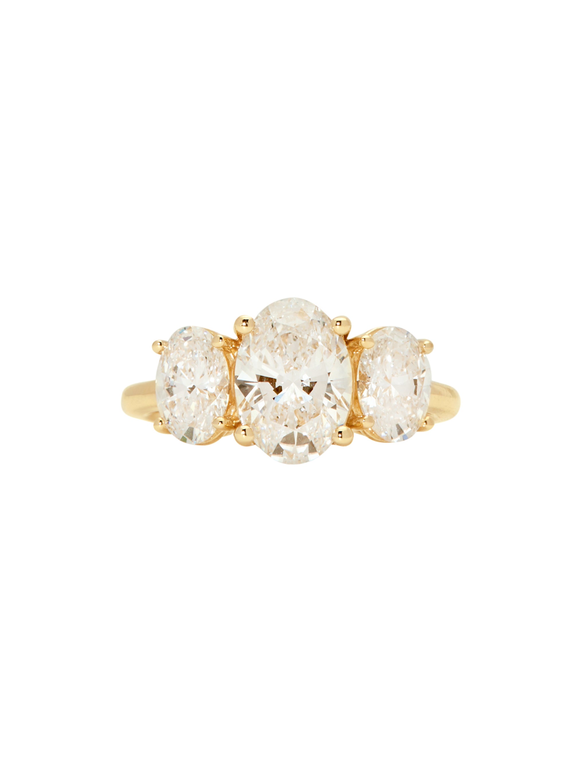 Oval Diamond Trilogy Ring – Emily Warden Designs