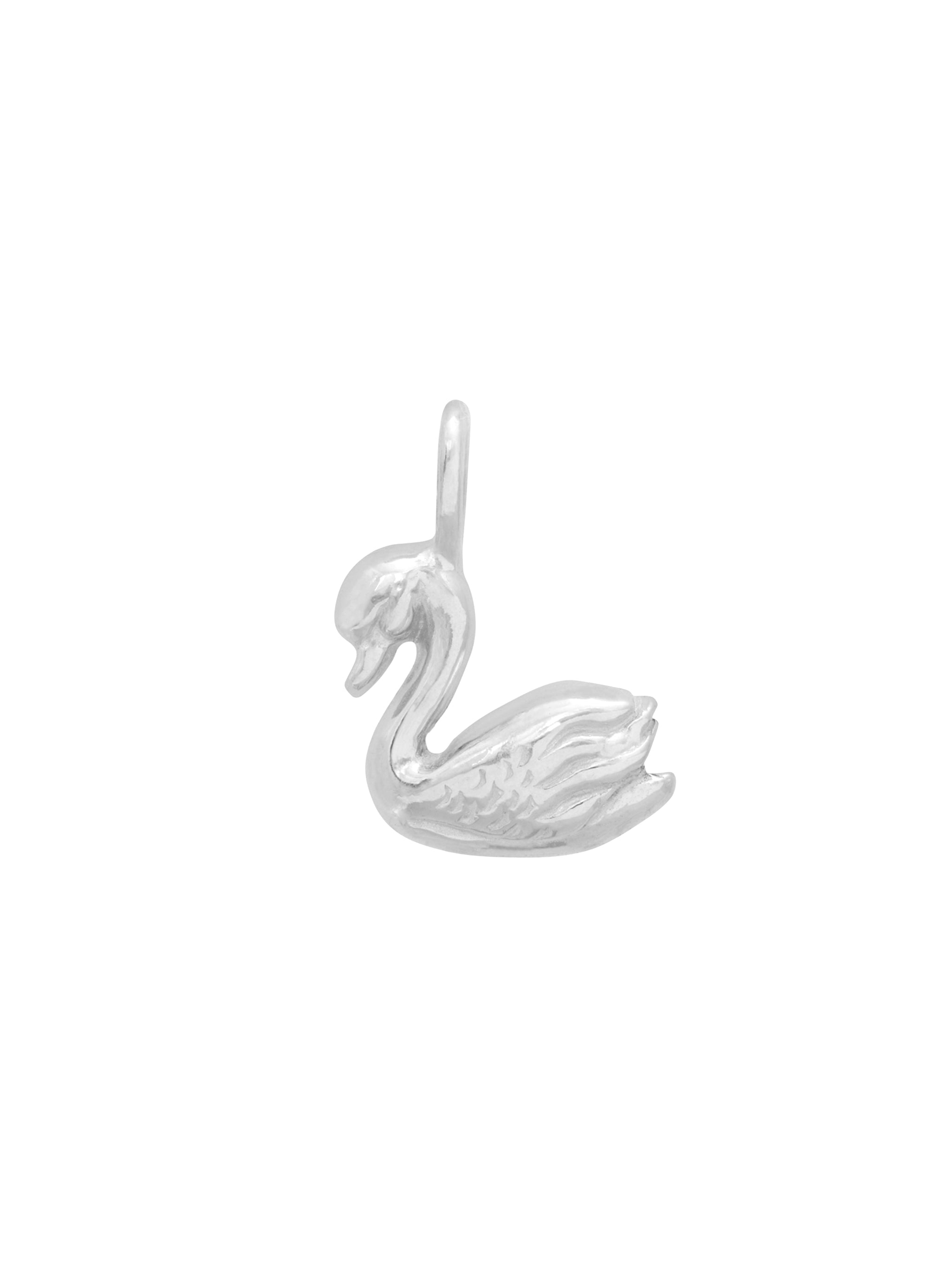 FINAL SALE: Silver Swan Charm – Emily Warden Designs